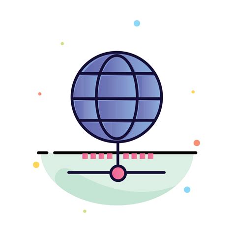 Globe Internet Browser World Abstract Flat Color Icon Template 13299646