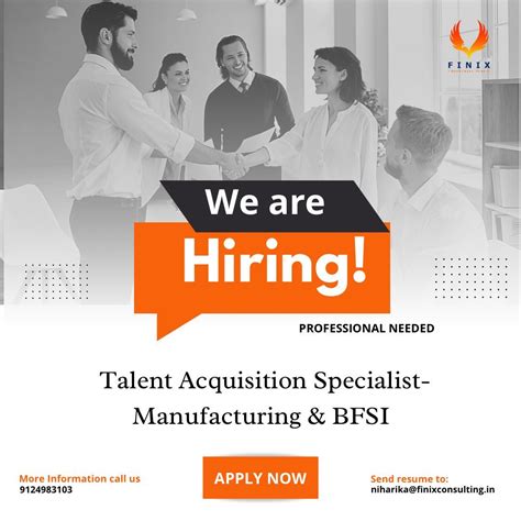 Finix Consulting On Linkedin Hiringnow Hiringimmediately Recruitmentcareers Recruiterjobs