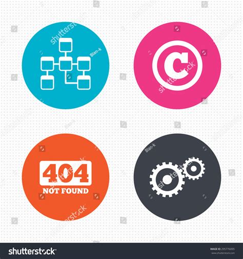 Circle Buttons Website Database Icon Copyrights Stock Vector Royalty Free Shutterstock