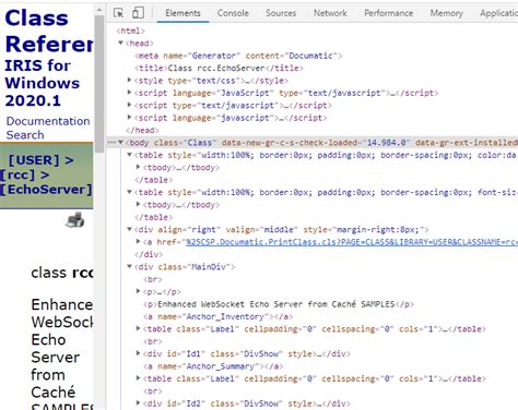 Generate Html Source Code Documentation Intersystems Developer Community