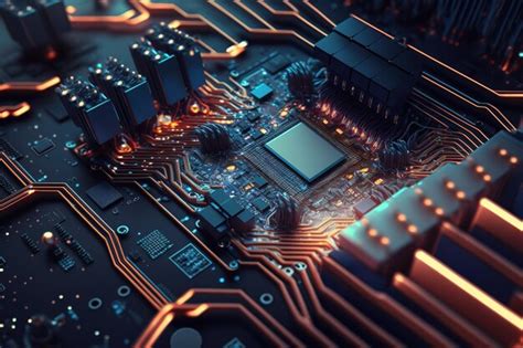 Premium Photo Abstraction By A Printed Circuit Board Digital Technologiesgenerative Ai