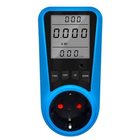 Socket Digital Current Meter Voltmeter Ac Power Meter Time Watt Tester Wattmeter Eu Plug