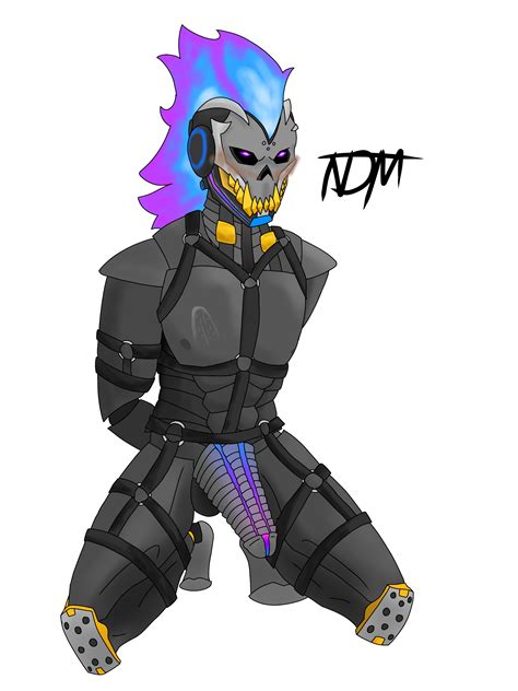 Rule 34 Angry Angry Face Blue Hair Fire Fire Hair Fortnite Fortnite Battle Royale Glowing