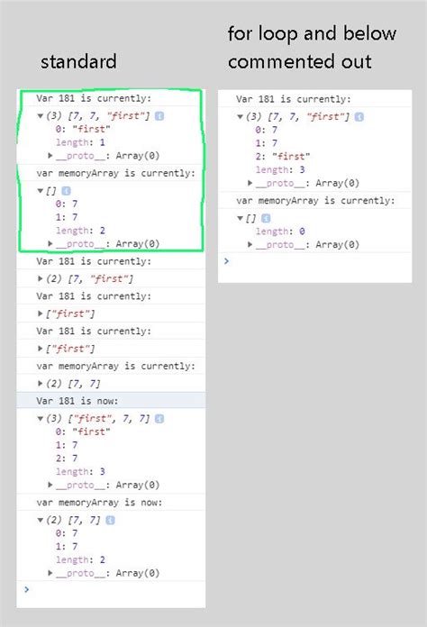 rmmz need help understanding behavior of arrays in scripts console logging rpg maker forums