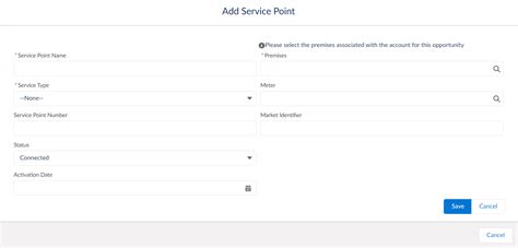 Upload Service Points In Large Account Sales Management