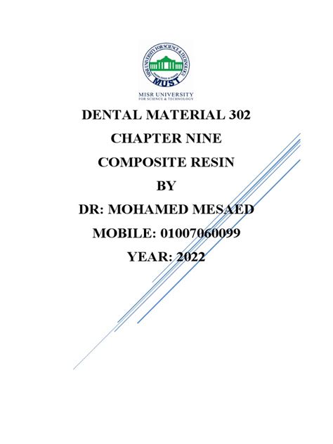An In Depth Look At The Composition And Properties Of Composite Resin