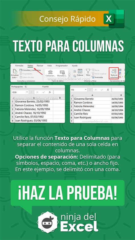 Ninja Del Excel Artofit