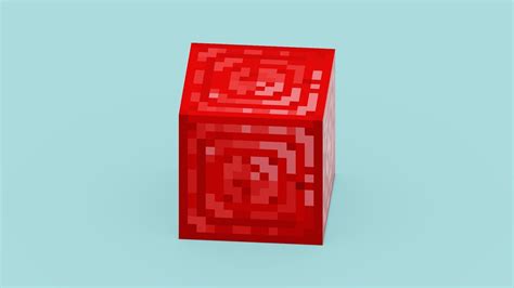 3d Model Minecraft Ruby Block Vr Ar Low Poly Cgtrader