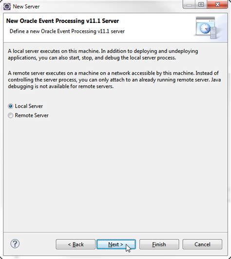 oracle event processing ide for eclipse and oracle event processing servers