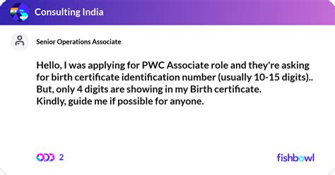 Hello I Was Applying For Pwc Associate Role And T Fishbowl