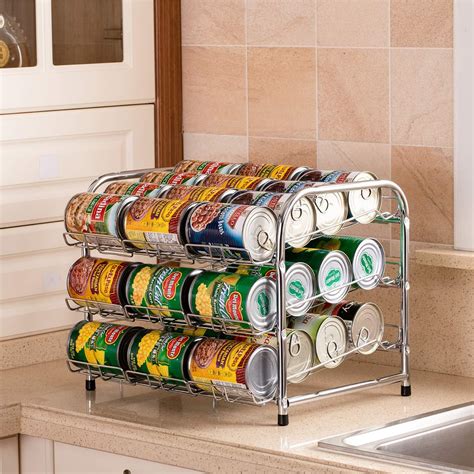 Buy Flagship Pantry Food Can Rack Organizer 3 Tier Stackable Soup