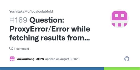 Question Proxyerrorerror While Fetching Results From Msa Server