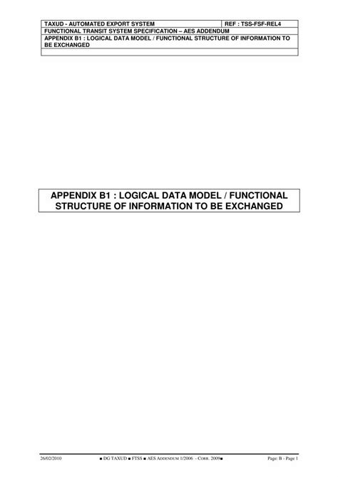 Pdf Appendix B1 Logical Data Model Functional · Appendix B1