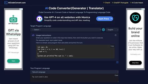 Ai Code Converter Programming