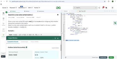 gfg160 geekstreak2025 geeksforgeeks problemsolving python… vaishnavi a