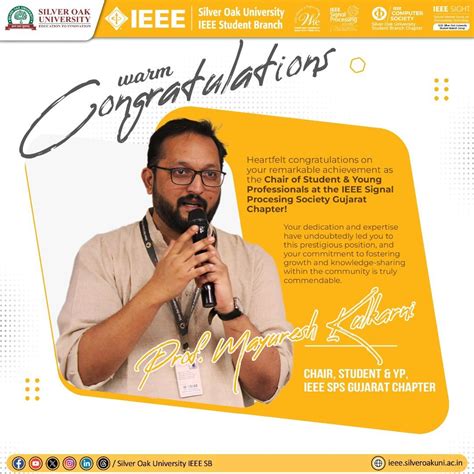 🎉 Exciting News Alert Silver Oak University Ieee Sb