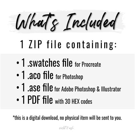 Muted Green Procreate Palette Color Chart Autumn Procreate Etsy