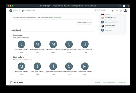 Translation Goals Crowdin Marketplace