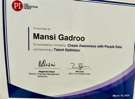 Mansi Shah On Linkedin Talentoptimization Picertified Peopledata