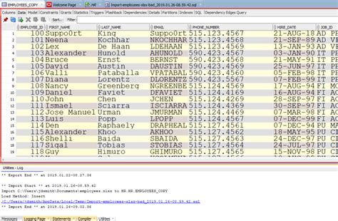 how to import from excel to oracle with sql developer