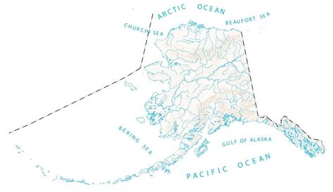Alaska Lakes And Rivers Map Gis Geography
