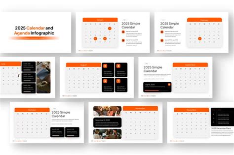 Calendar 2025 Powerpoint Incl Calendar And Schedule Envato