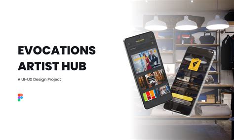ui ux design project evocation s artist hub behance behance