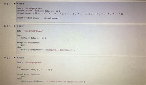 Solved Question 1 30 Points Write A Python Function Reshape