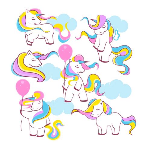 Cute Animated Unicorns To Draw