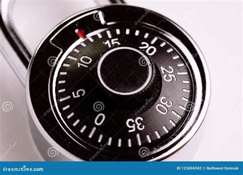 Safety Or Security Concept Close Up Of Code Numbers On Combination Pad Lock Locking Device In