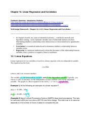 Understanding Linear Regression And Correlation In Statistics Course Hero