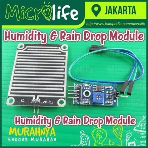 Jual Humidity And Rain Drop Module Sensor Air Hujan Dan Kelembaban Free Ongkir Shopee Indonesia
