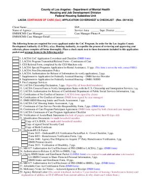 2022 2026 Form Ca Lacda Continuum Of Care Coc Application Coversheet