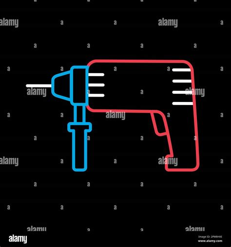 Electric Hammer Drill Vector Isolated Flat Icon Stock Vector Image And Art Alamy