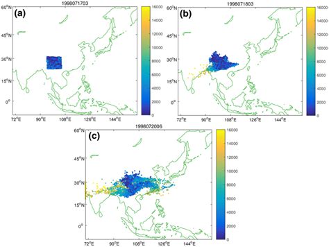 Flexpart Particle Dispersion Model Analysis Moisture Particle