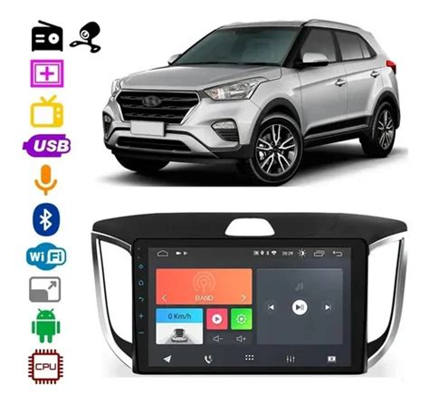 Central Multimídia Tela 10 Android Hyundai Creta 2020 2021