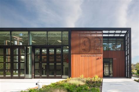 Miller Hull Clads Washington Fire Station In Red Cedar And Black Metal