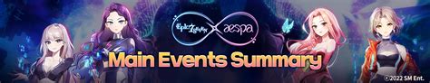 【epic Seven X Aespa】 Collaboration Main Events Summary