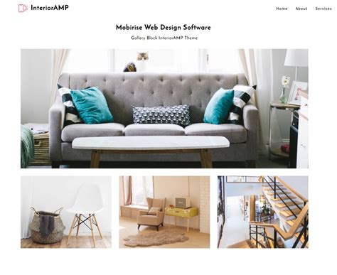 Mobirise Web Design Software Gallery Block Interioramp Theme Mobirise