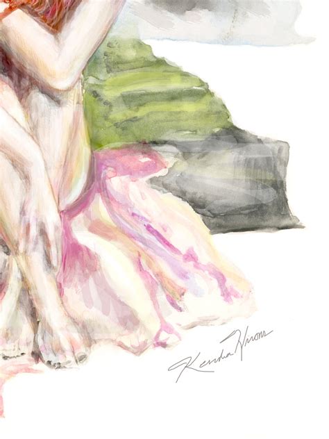 Nude Watercolor Nude Woman Art Watercolor Woman Soft Etsy