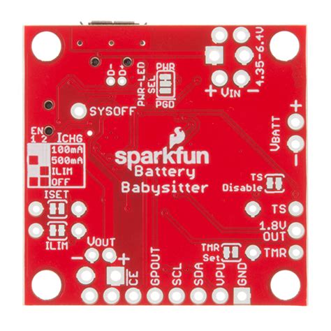 SparkFun Battery Babysitter LiPo Battery Manager PRT SparkFun Electronics