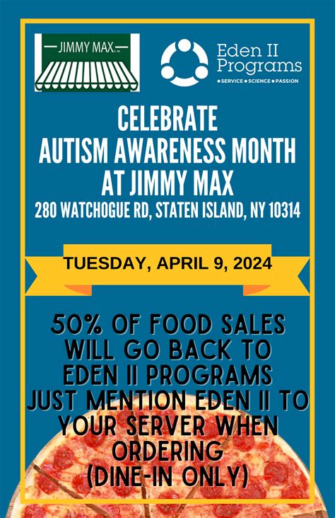 Raise Some Dough For Eden Ii At Jimmy Max On 4 9 Eden Ii Programs