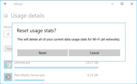 How To Reset Or Clear Data Usage In Windows 10