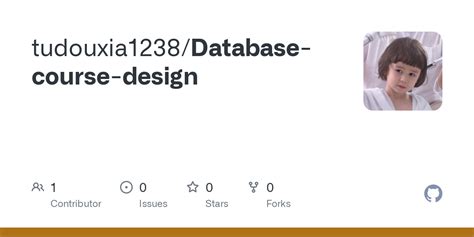 Github Tudouxia1238database Course Design