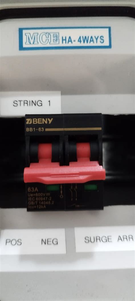 single pole dc breaker and fuse for pv strings acceptable solar