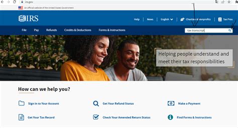 How To Request Irs Tax Transcript Step By Step