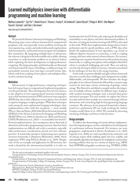 Learned Multiphysics Inversion With Differentiable Programming And