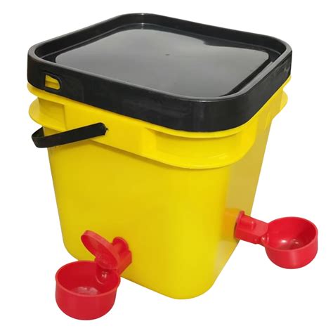Automatic Chicken Waterer Bucket 2 Cups 10l Portable System