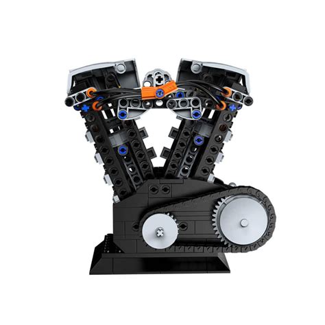 V Twin Engine Model Mini Version 396pcs Letbricks