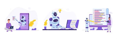 Premium Vector Coding Bot Chat Bot Developed Concept Vector